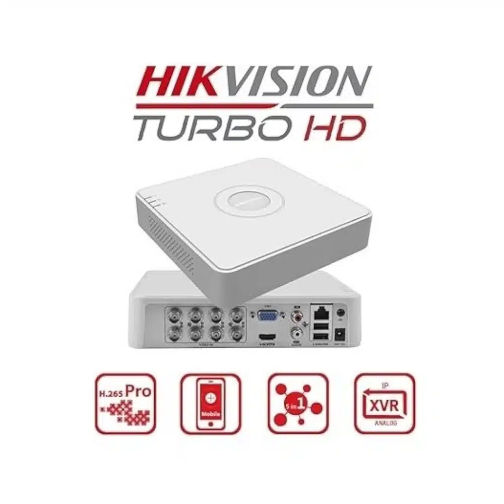HIKVISION 8 Channel DVR 1080P Lite H.265Pro+ – Ravi Computer