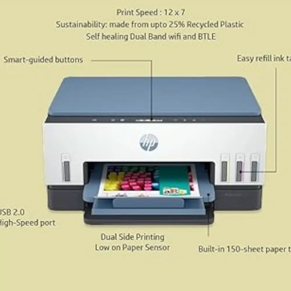 HP Smart Tank 675 All-in-One Auto Duplex WiFi Integrated Ink Tank ...