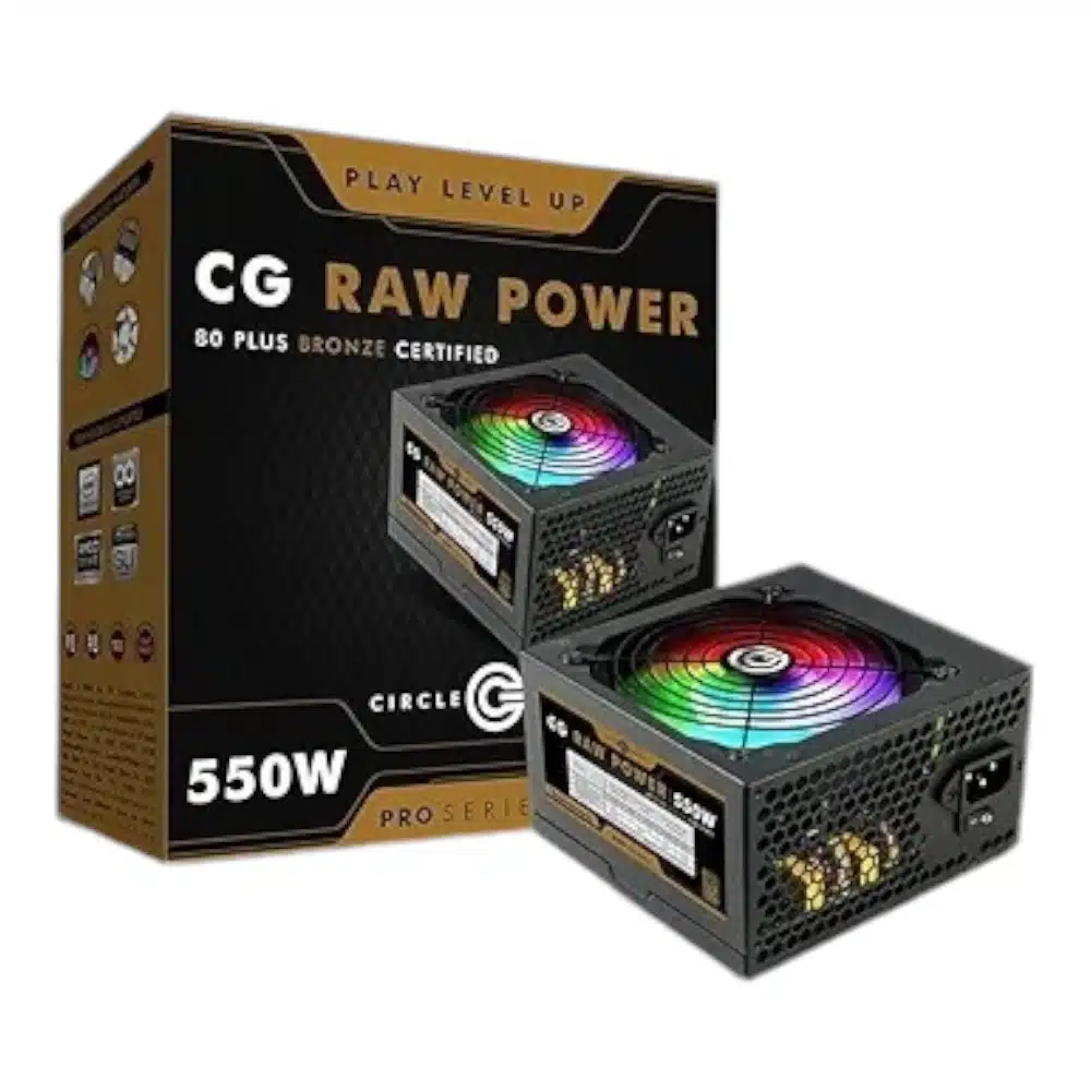 Circle CG RAW Power 550 WATTS Gaming Power Supply – Ravi Computer