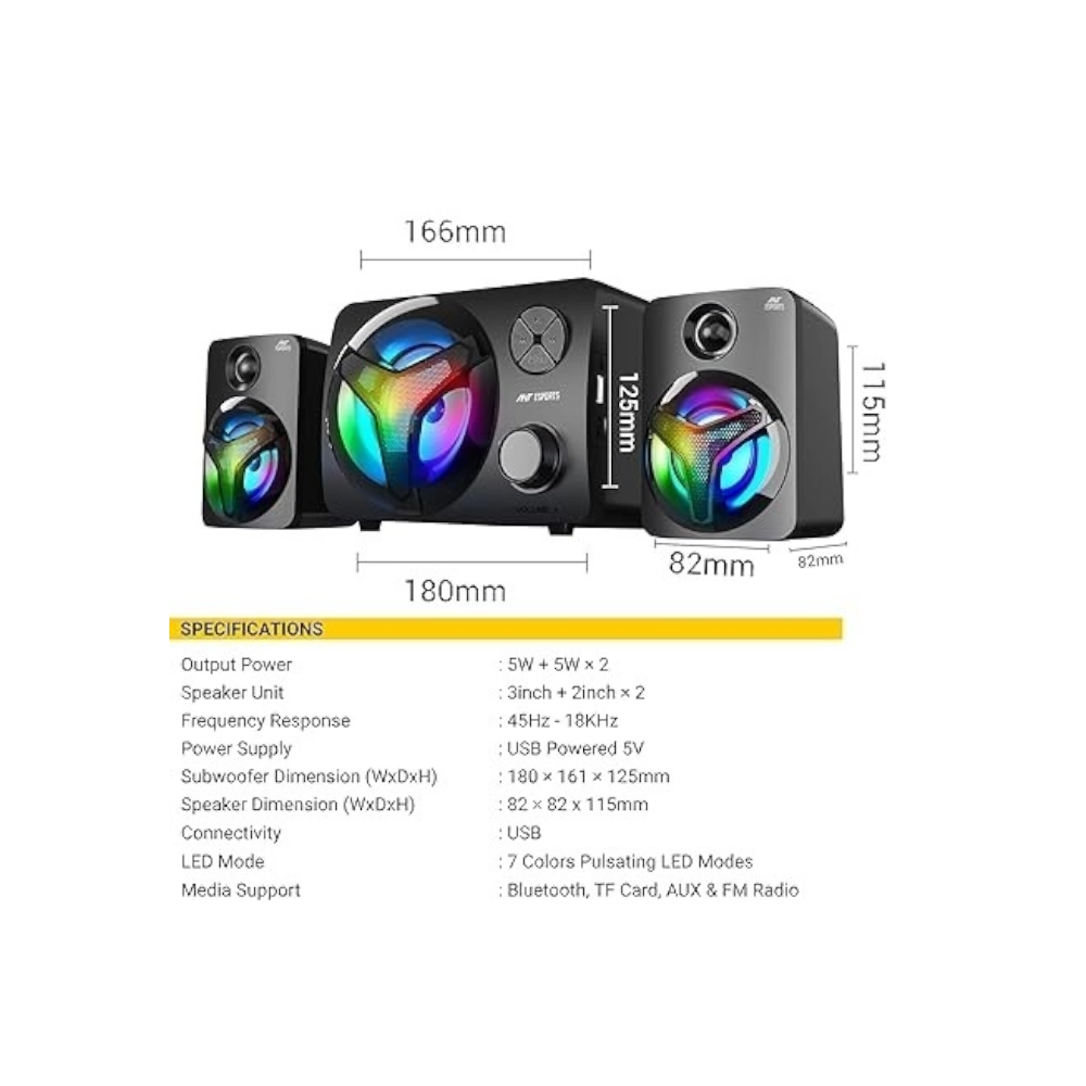 Ant Esports GS170 Gaming Speaker for PC – Ravi Computer
